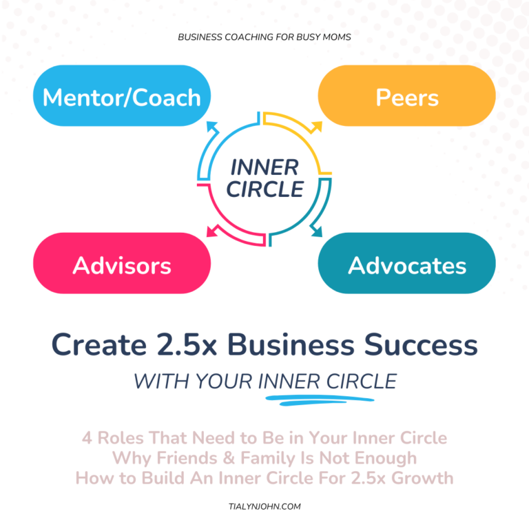 Create 2.5x Business Success with Your Inner Circle - tialynjohn.com